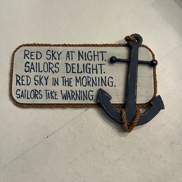Vintage | Accents | Vintage Rustic Sailors Creed Nautical Sign Guc ...